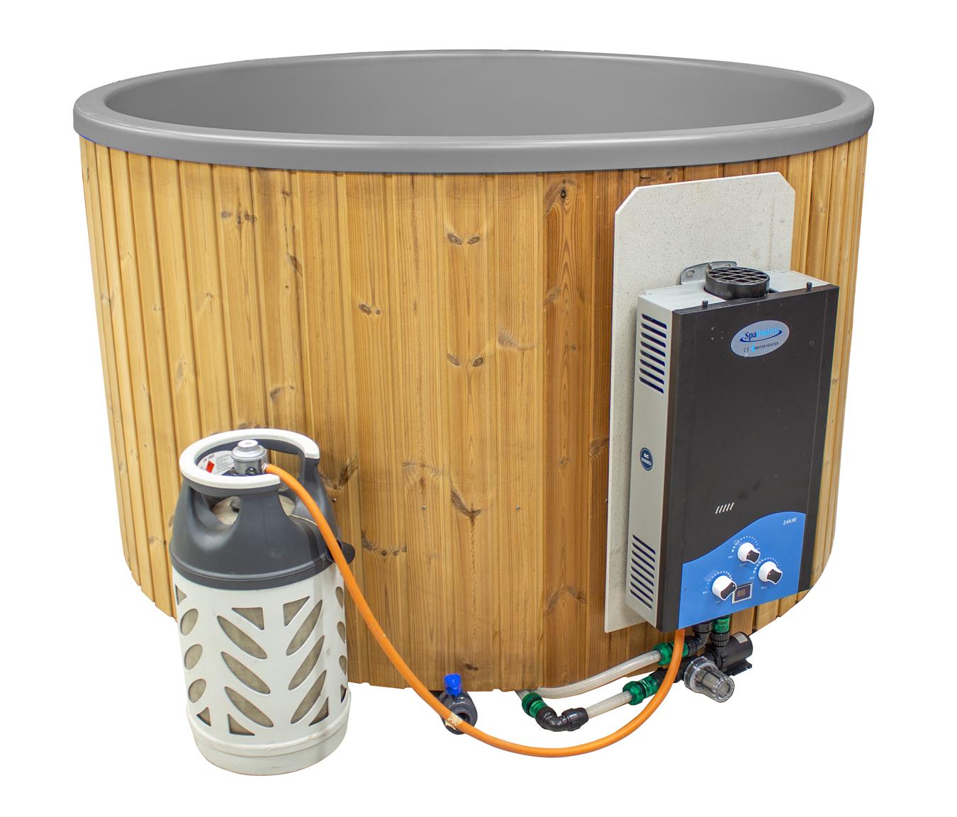 CITY-TUB GAS 20 KW POLYTHENE, DARK GREY